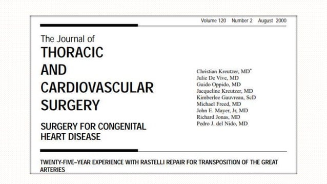 Transposition of great arteries with lvoto management | PPTX
