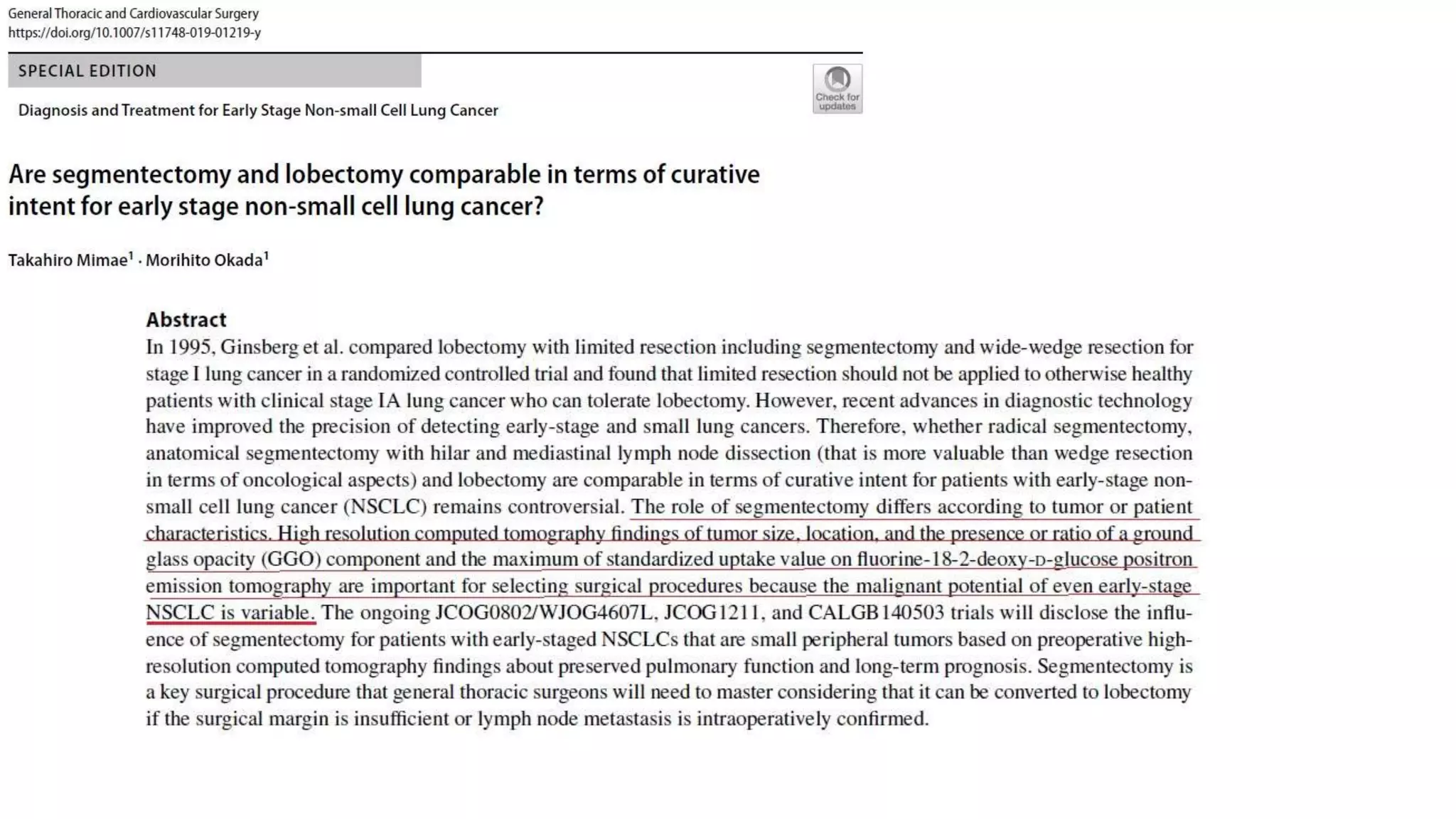 Erkan Kaba TGCD 2021 Segmentektomi | PPT