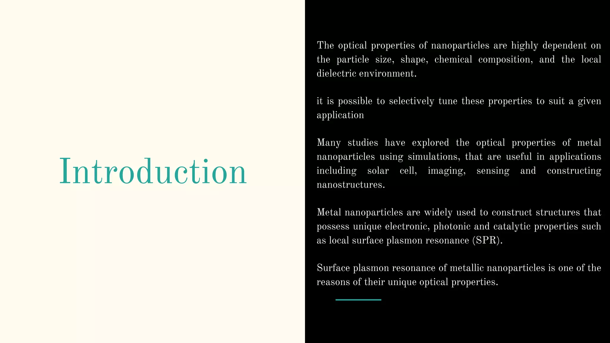 Optical properties of nanoparticles | PPTX