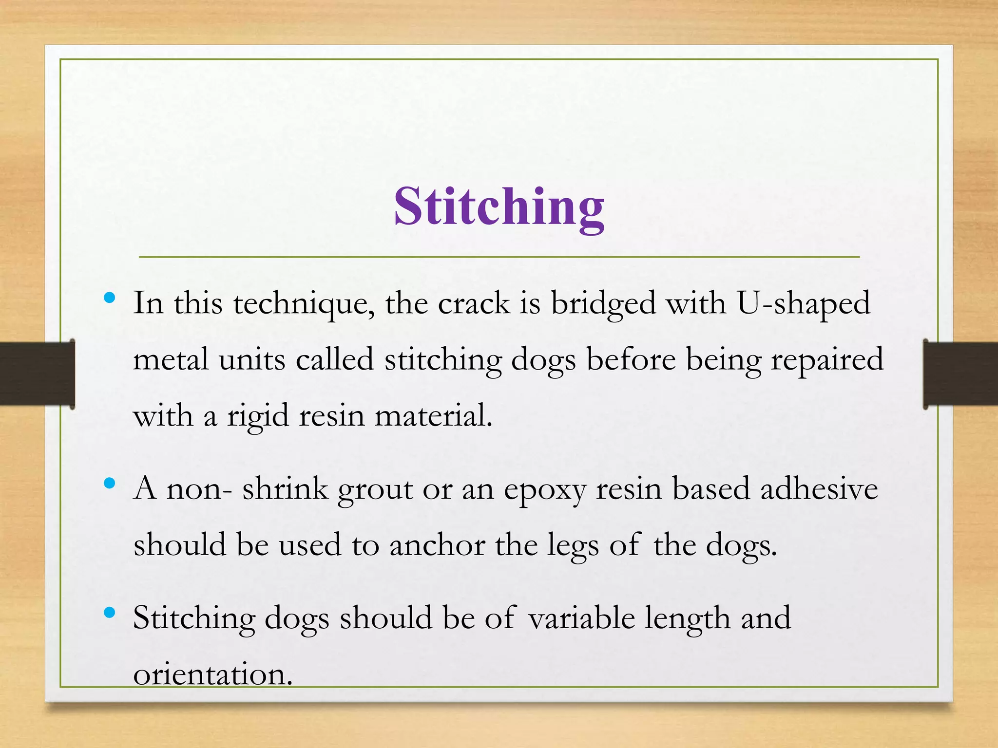 Techniques for various structural repair | PPTX