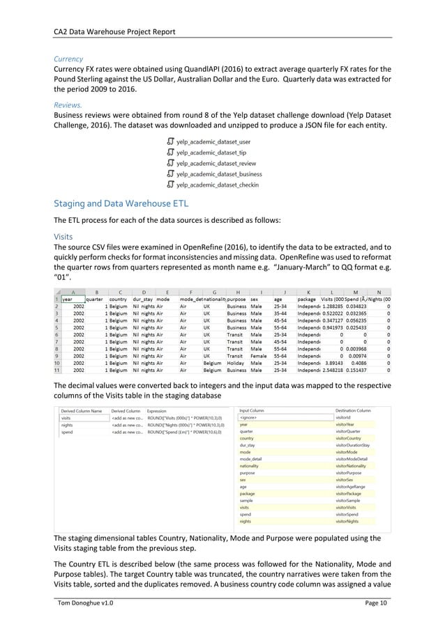 Data Warehouse Project Report | PDF | Databases | Computer Software and Applications