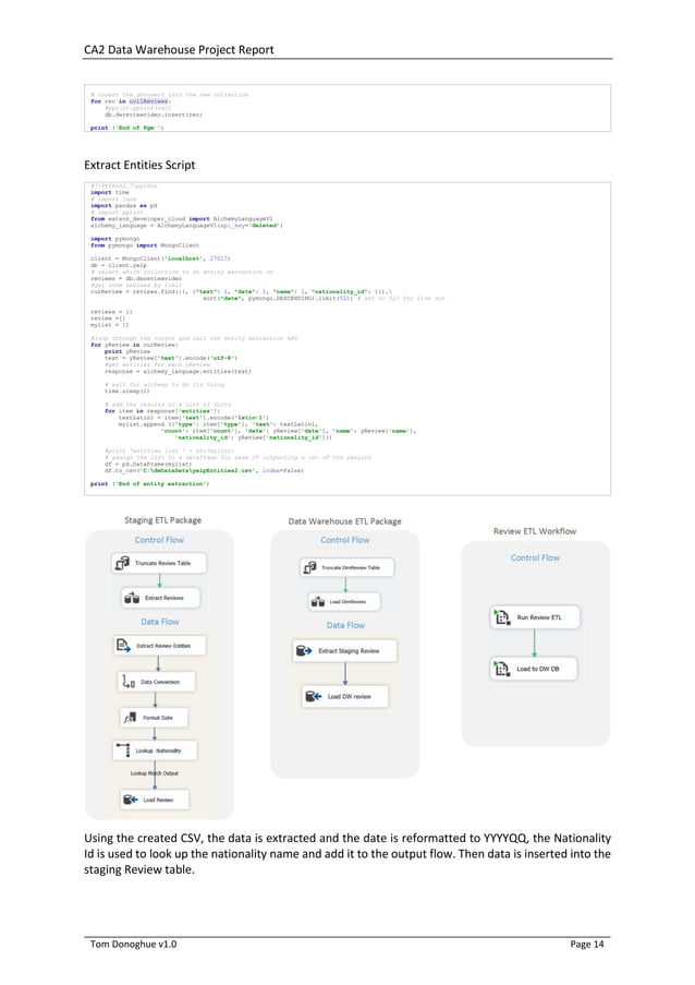 Data Warehouse Project Report | PDF | Databases | Computer Software and Applications