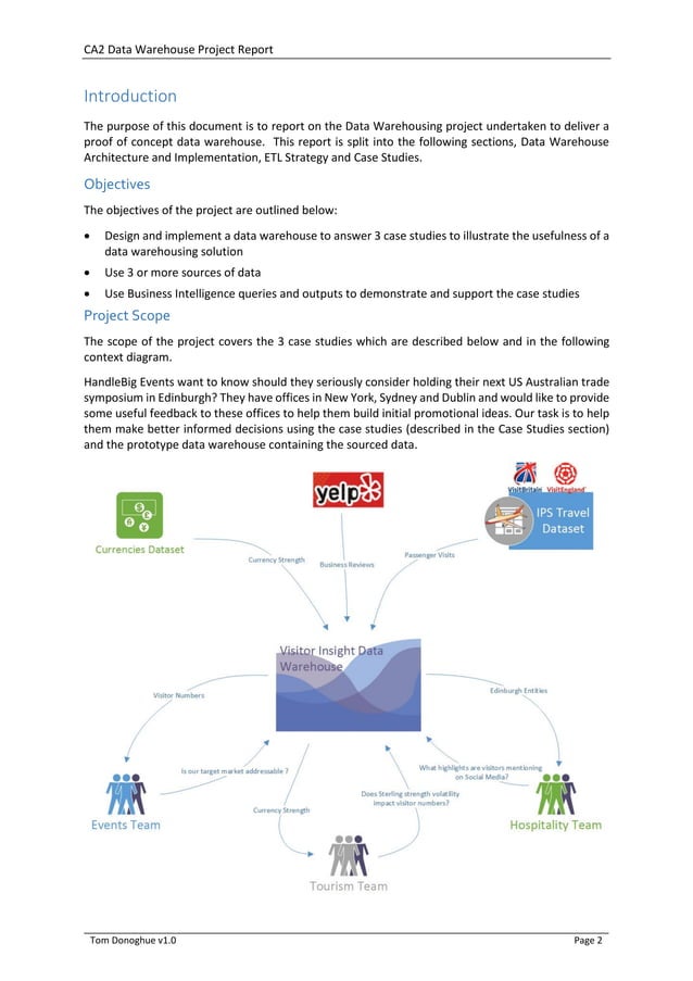 Data Warehouse Project Report | PDF | Databases | Computer Software and Applications