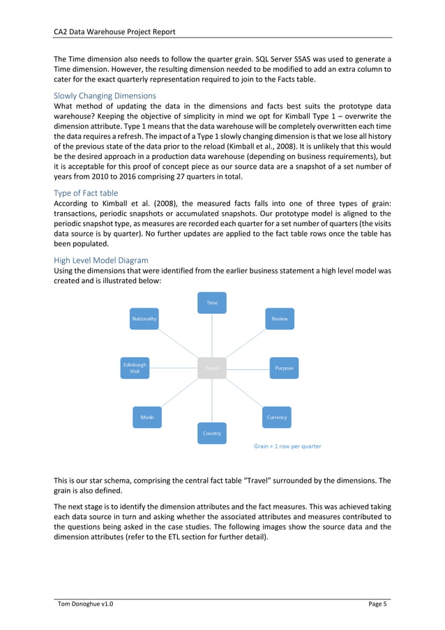 Data Warehouse Project Report | PDF | Databases | Computer Software and Applications