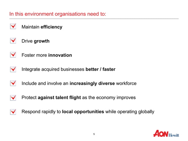 Trends in Global Employee Engagement 2012 - Aon Hewitt | PPT