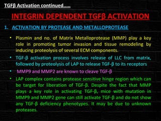 Tgfβ activation and signaling | PPT