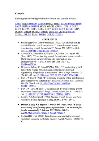 Tgf beta superfamily | DOC