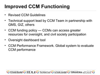 CCM Roles & Responsibilities; Achievements & Challenges | PPT