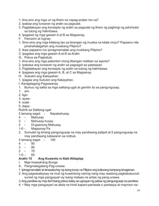 Tg filipino 6 wika at pagbasa | PDF