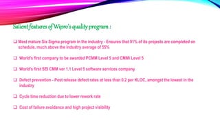 Software Quality Management in Wipro and case tools ,Wipro Introduction ...