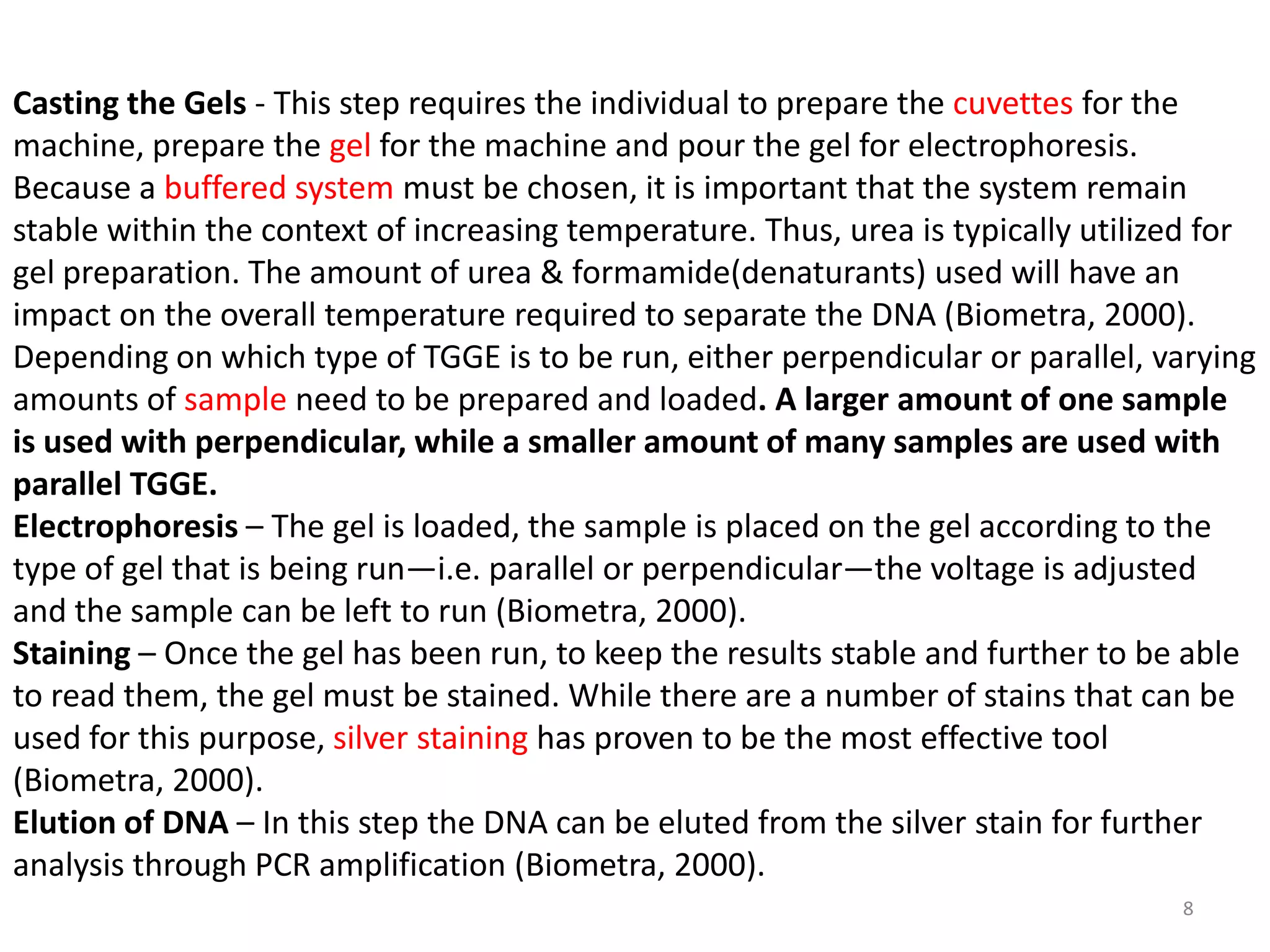 Temperature Gradient Gel Electrophoresis | PPTX