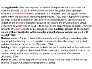 Temperature Gradient Gel Electrophoresis | PPTX