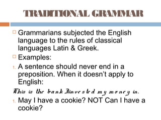T g grammar | PPT