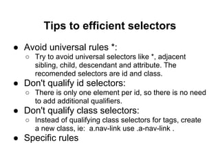 Selectors Performance | PPT