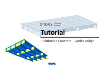 Reinforced Concrete T-girder Bridge Tutorial PDF | PDF