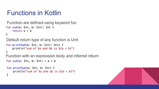 Getting Started With Kotlin | PPT