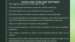 The rasa theory_and_concept_of_sublime | PPT