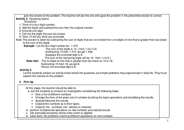 MATH I TEACHER'S GUIDE (SEC) | PPT