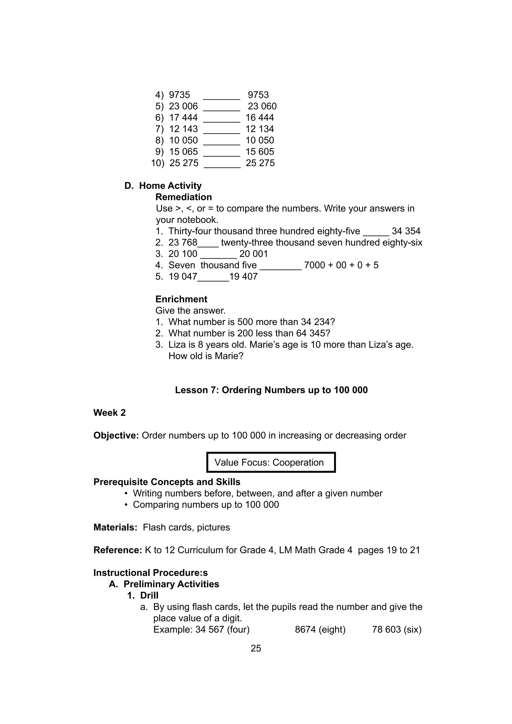Teacher's Guide in Mathematics 4 | PDF