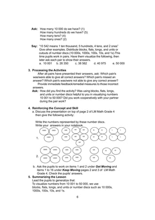 Teacher's Guide in Mathematics 4 | PDF