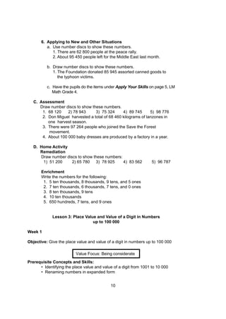 Teacher's Guide in Mathematics 4 | PDF
