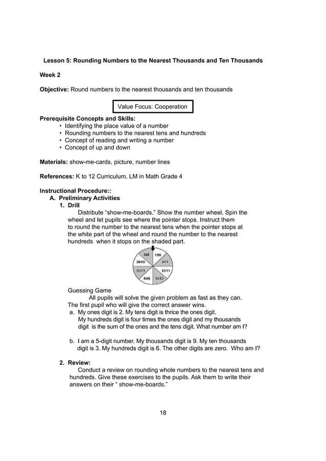 Teacher's Guide in Mathematics 4 | PDF