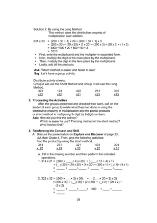 Teacher's Guide in Mathematics 4 | PDF