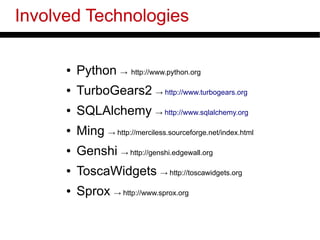 From SQLAlchemy to Ming with TurboGears2 | PPT