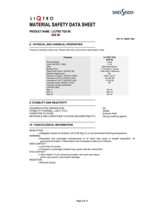Transmition Gear Oil ISO VG 90 | PDF