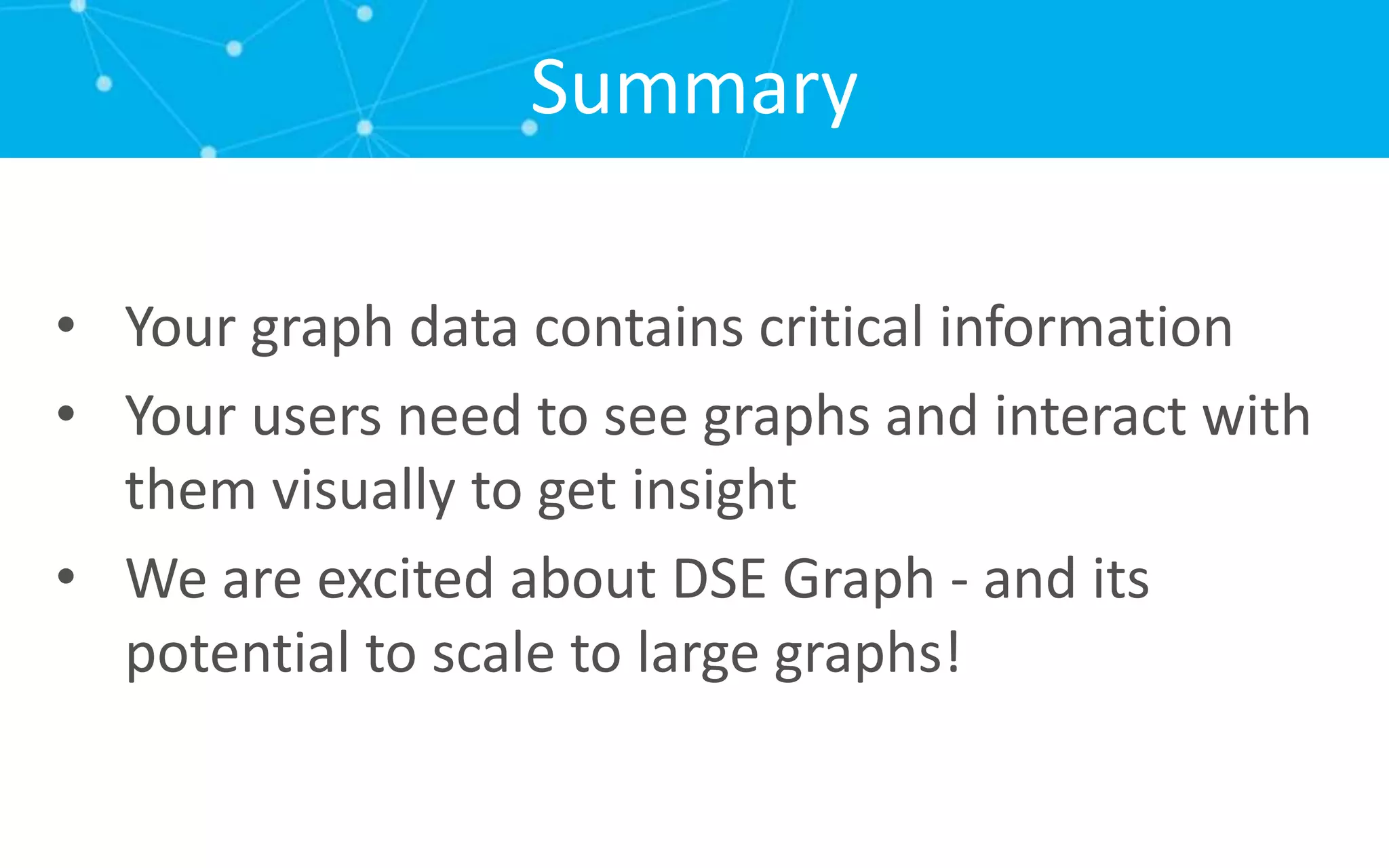 How to Successfully Visualize DSE Graph data | PPTX