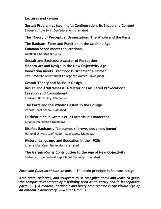 Gestalt Educational Program | PDF | Design | Fine Art