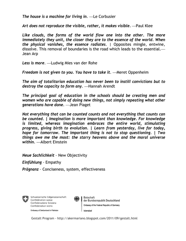 Gestalt Educational Program | PDF | Design | Fine Art