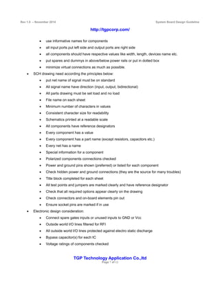 Electronic System Design Guideline | PDF