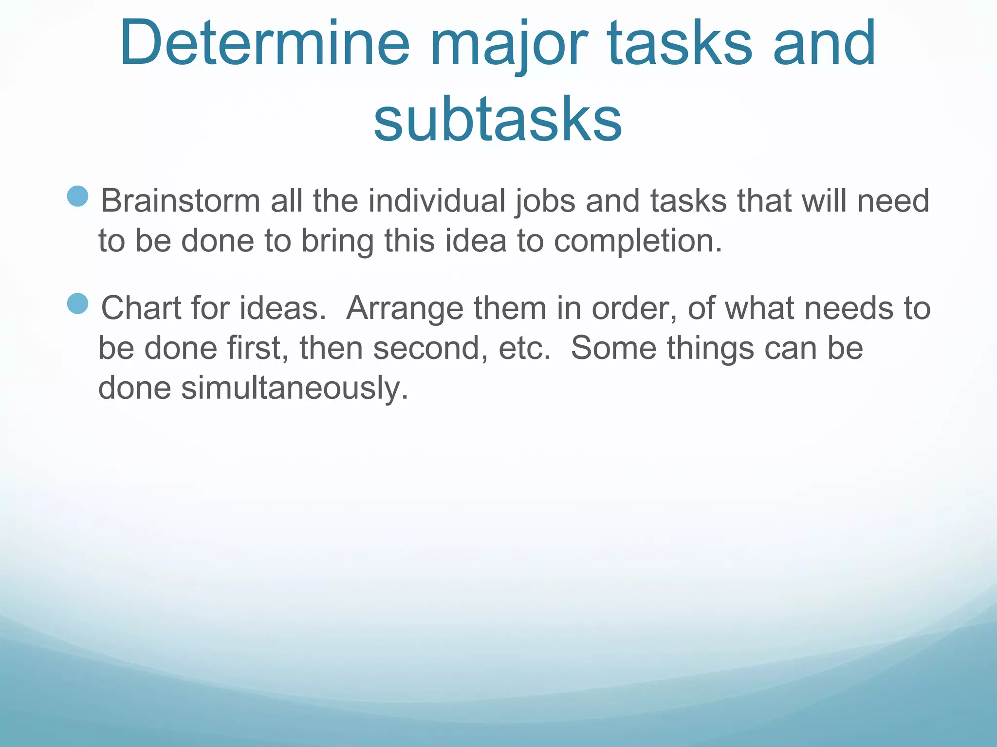 TechGirls project planning | PPT