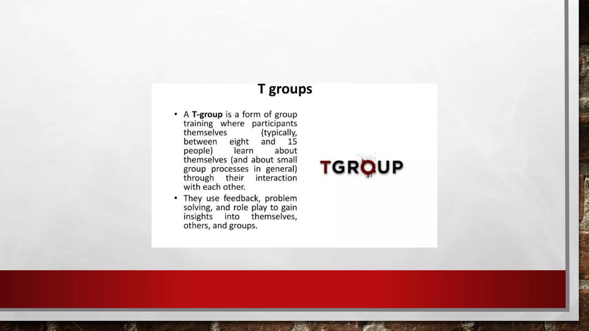 T group Training & Syndicate Method | PPTX