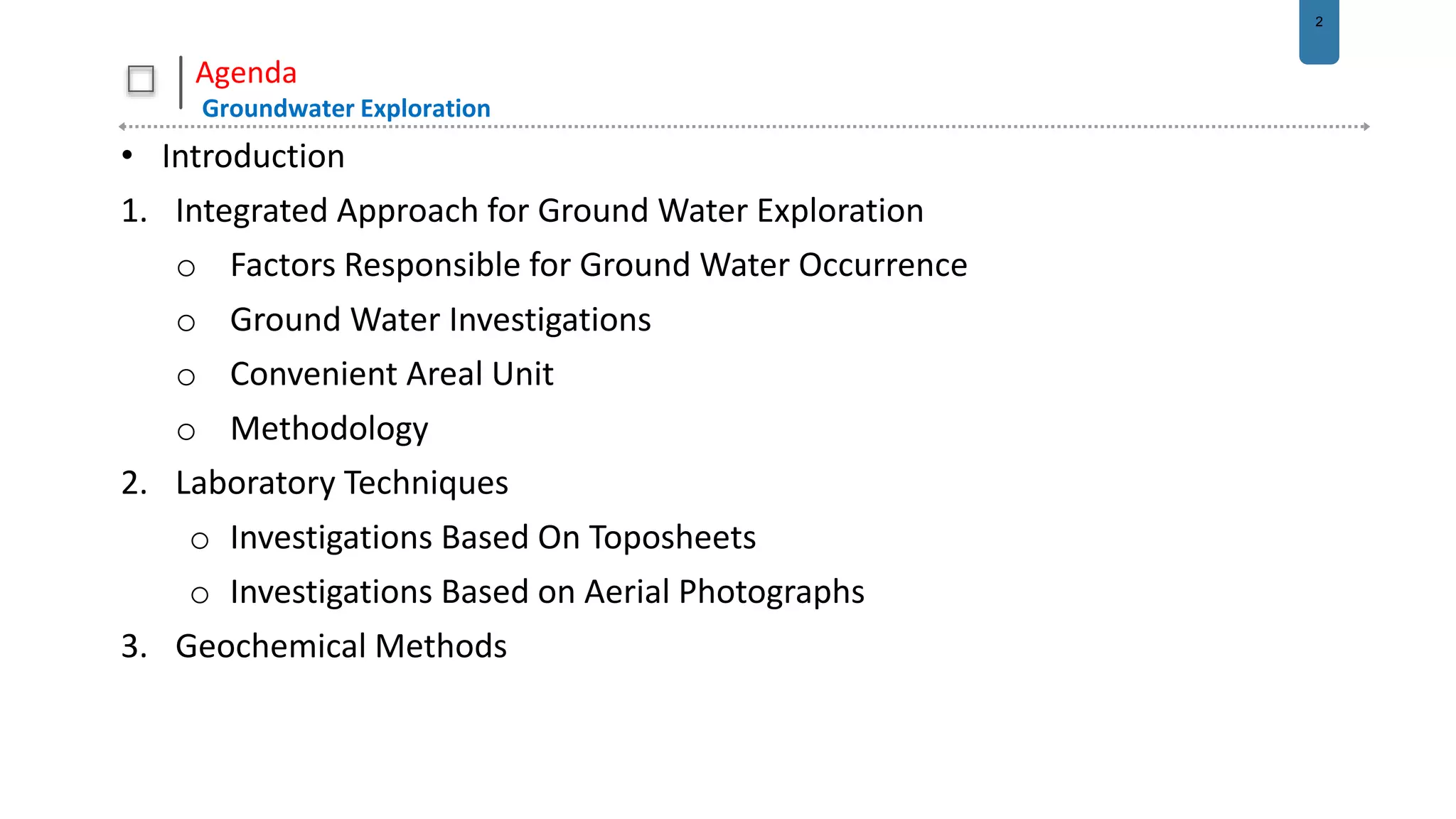 Groundwater exploration | PPTX