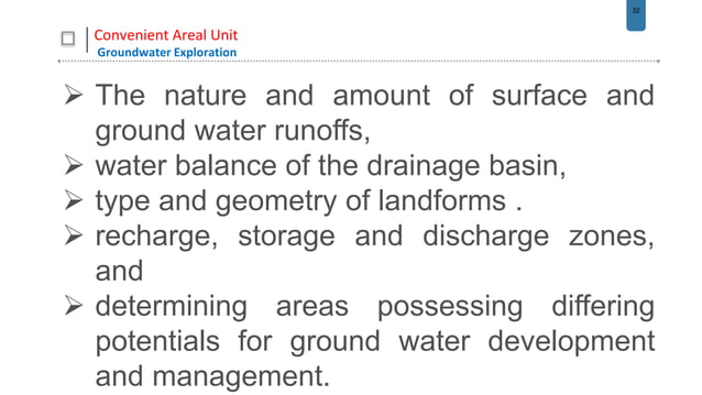 Groundwater exploration | PPTX