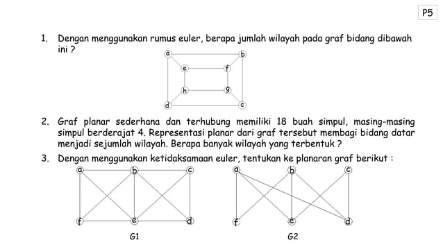 kumpulan tugas pembelajaran teori graf pptx | PPT