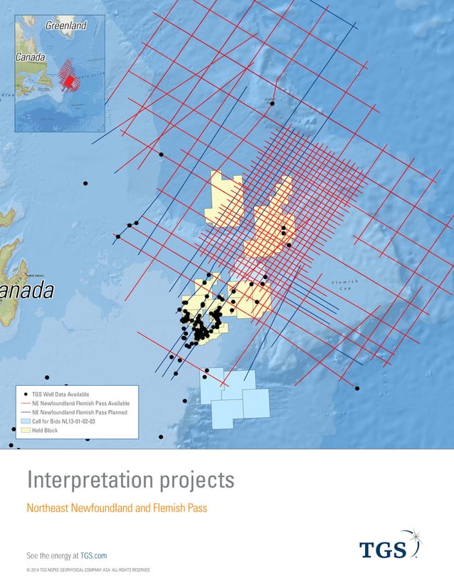 TGS GPS- Eastern Canada Interpretation- Newfoundland and Flemish Pass | PDF