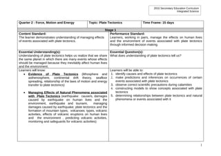 Tg science q2 plate tectonics | PDF