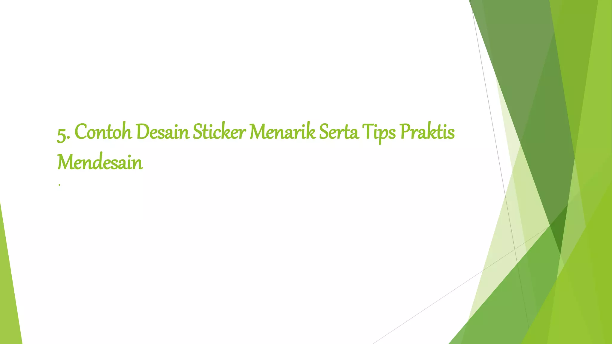 Desain stiker | PPT