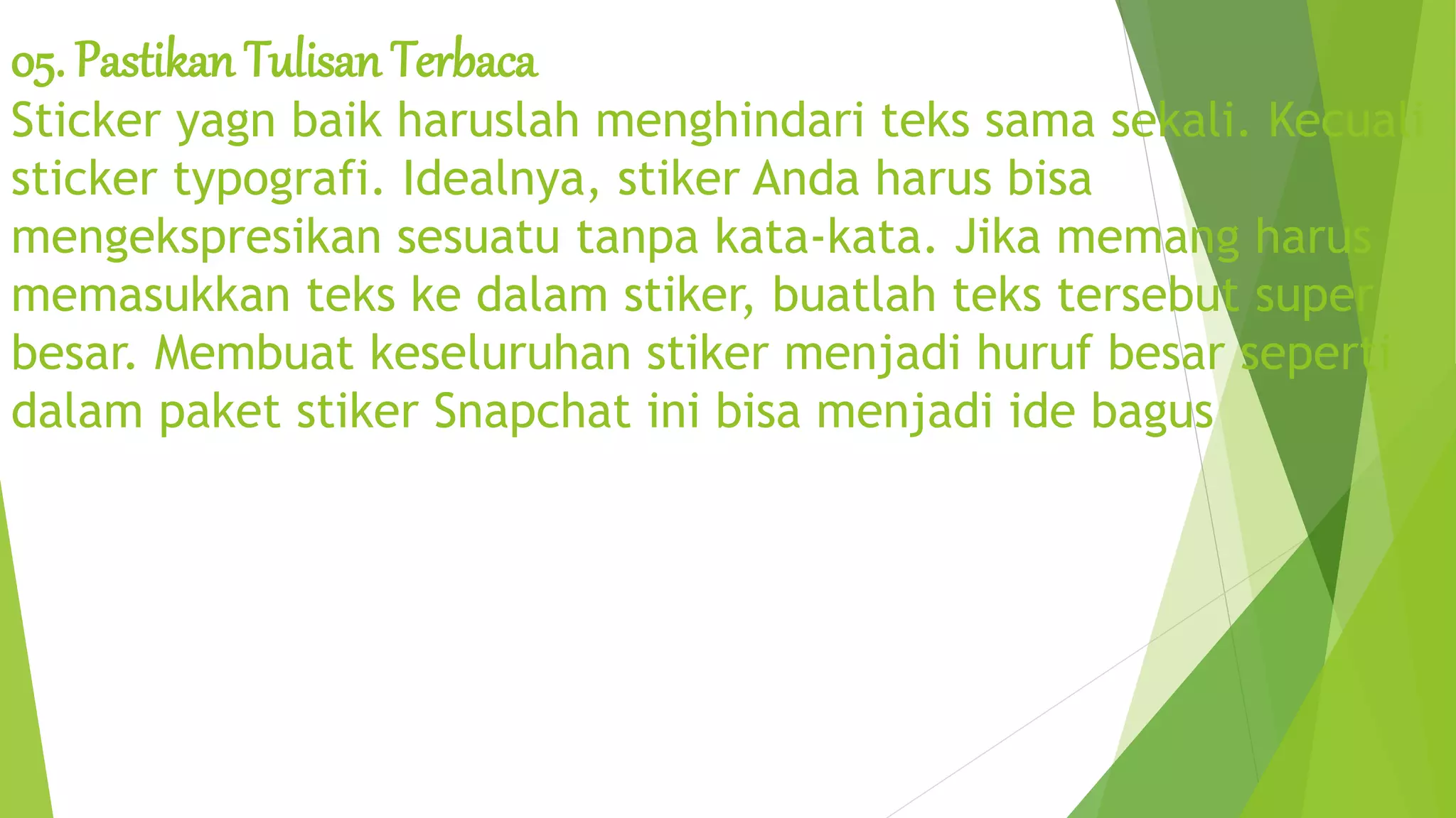 Desain stiker | PPTX