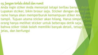 Desain stiker | PPTX