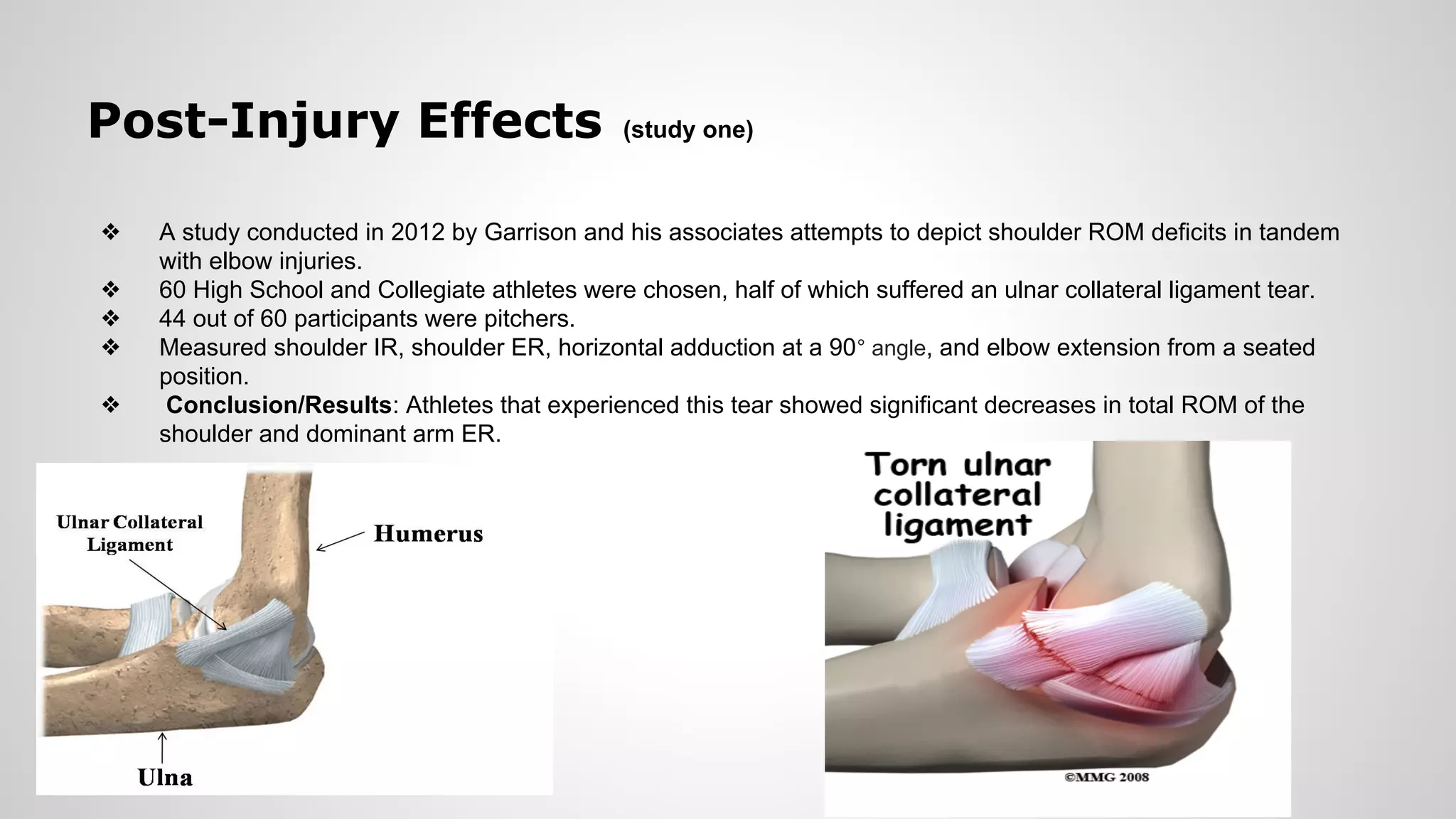 Effects of upper extremity injuries on pitchers | PPT