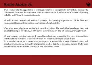 TG Securitas Company Profile | PDF