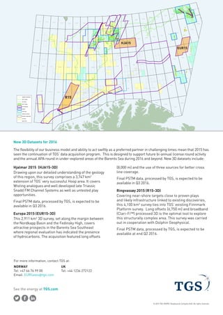 TGS EUR- Barents Sea new 3D datasets | PDF