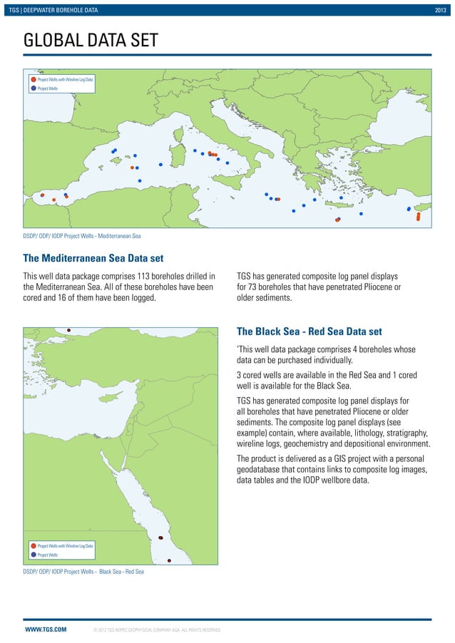 TGS GPS- Deepwater borehole data atlas | PDF