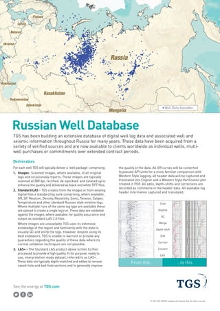TGS GPS- Russian well database | PDF