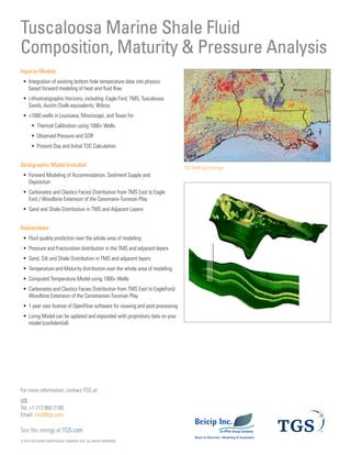 TGS GPS- Tuscaloosa Marine Shale FCMP 2014 | PDF