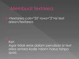 5 kode html | PPTX